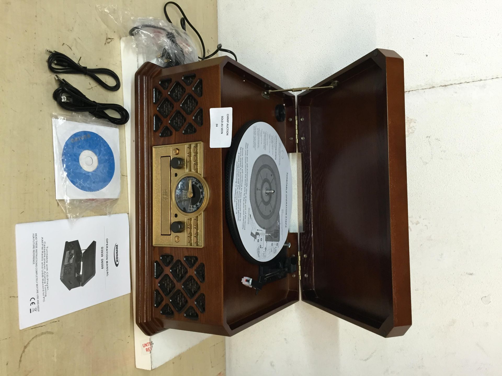 BRAND NEW ZENNOX Wooden Retro 6 in 1 Music Centre System RRP £249.99/