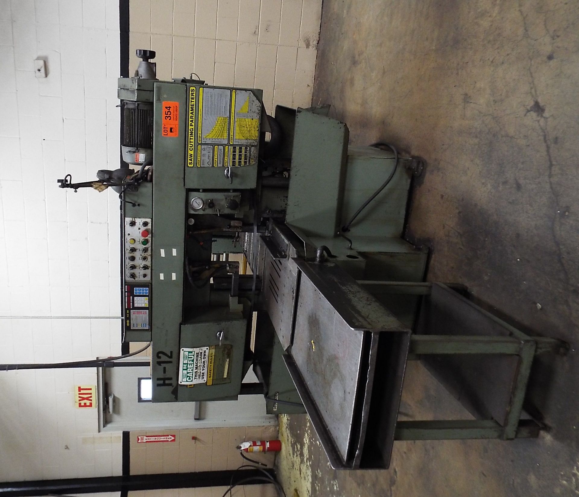 HYD-MECH H-12 AUTOMATIC HORIZONTAL BAND SAW WITH HYD-MECH PLC 100 ...