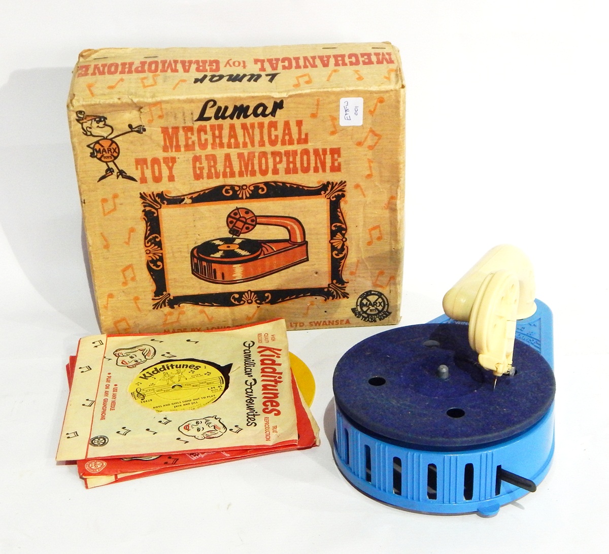 The Lumar mechanical toy gramophone, made by Lewis Marx & C. Swansea ...