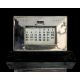 An Art Deco silver desk calendar, plain, rectangular form with glazed ...