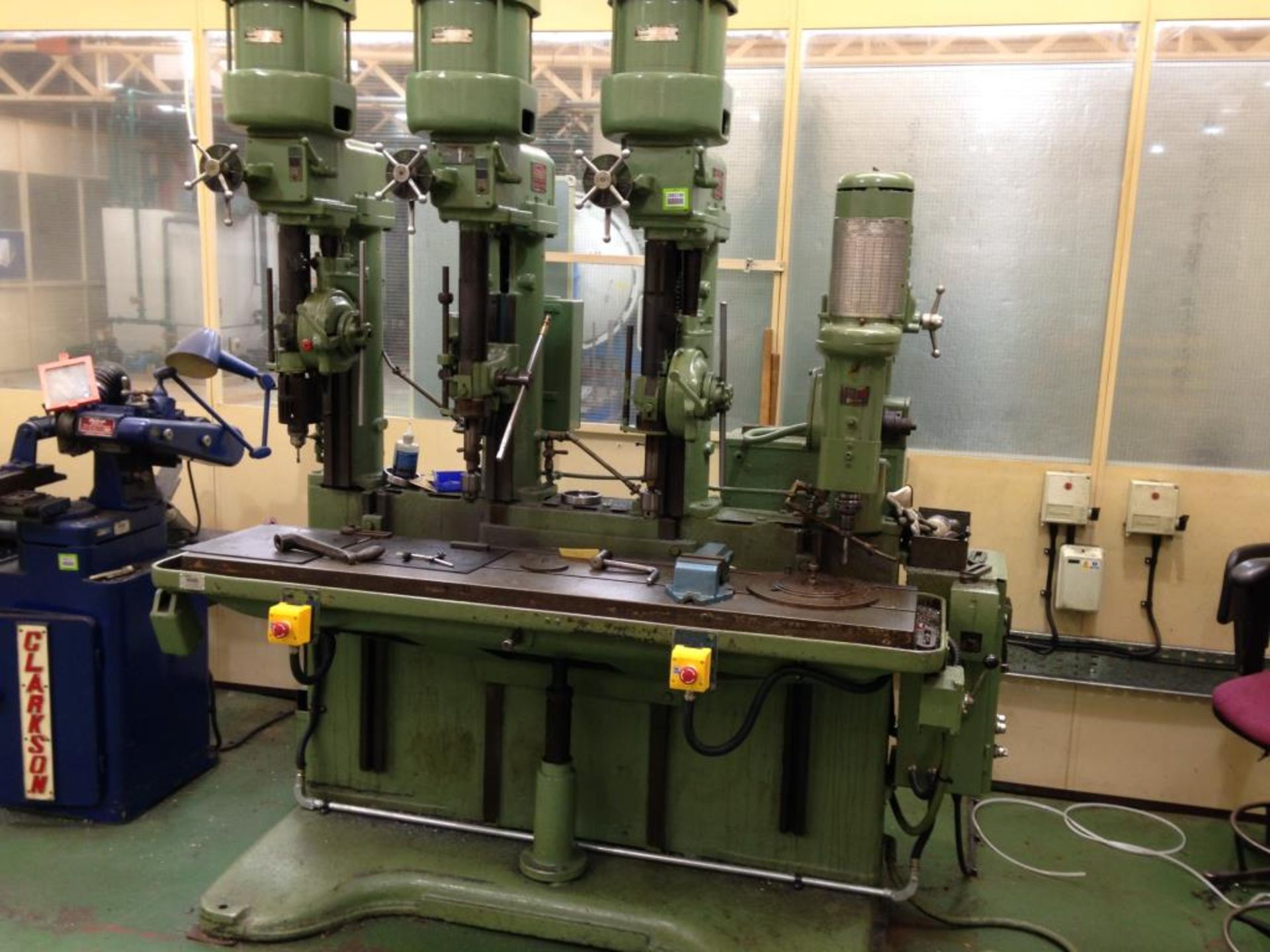 Herbert Pillar Drill Tapping Machine 3 Gang Pillar Drill & No2 Flash ...