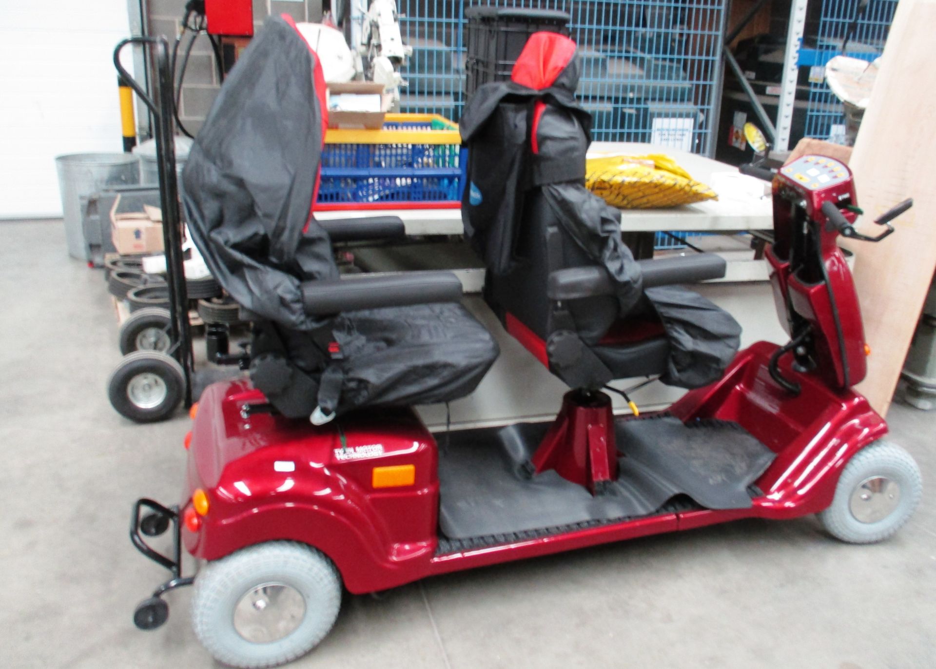 A SCOOTERTECH TECH-TRYDAN TANDERM MOBILITY SCOOTER - electric - red ...