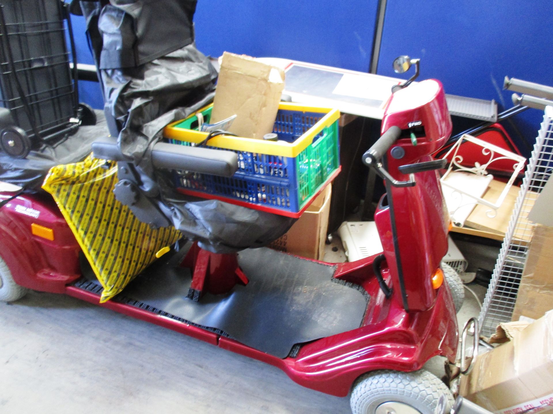 A SCOOTERTECH TECH-TRYDAN TANDERM MOBILITY SCOOTER - electric - red ...