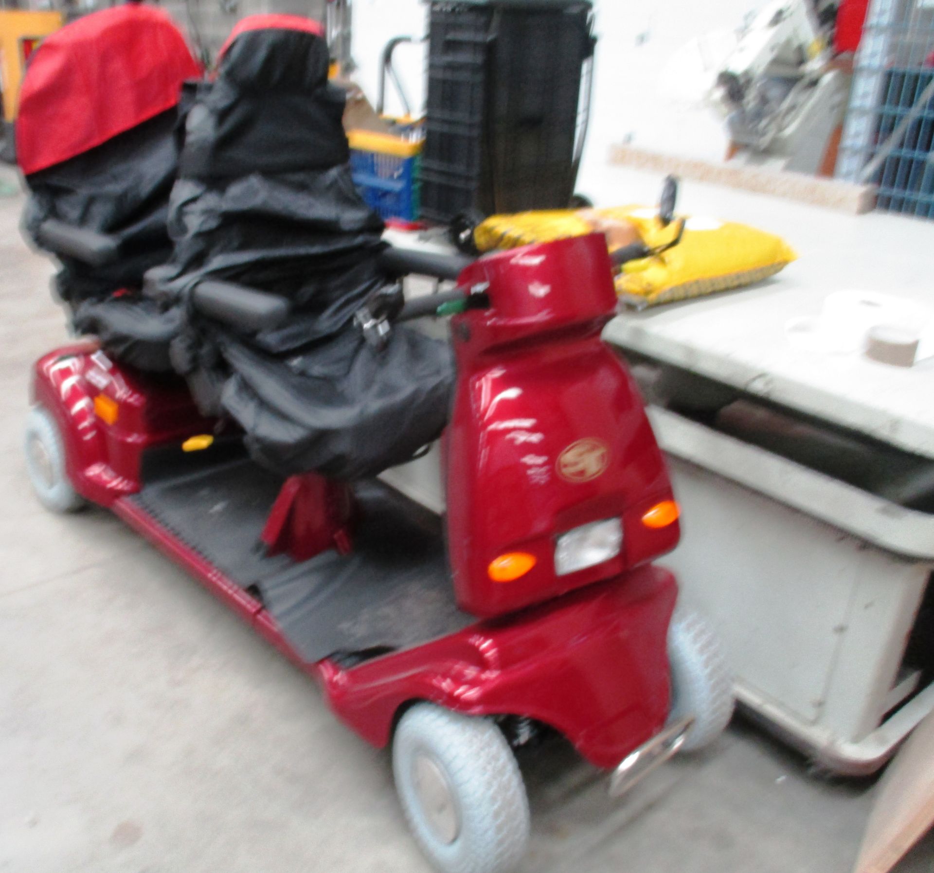 A SCOOTERTECH TECH-TRYDAN TANDERM MOBILITY SCOOTER - electric - red ...