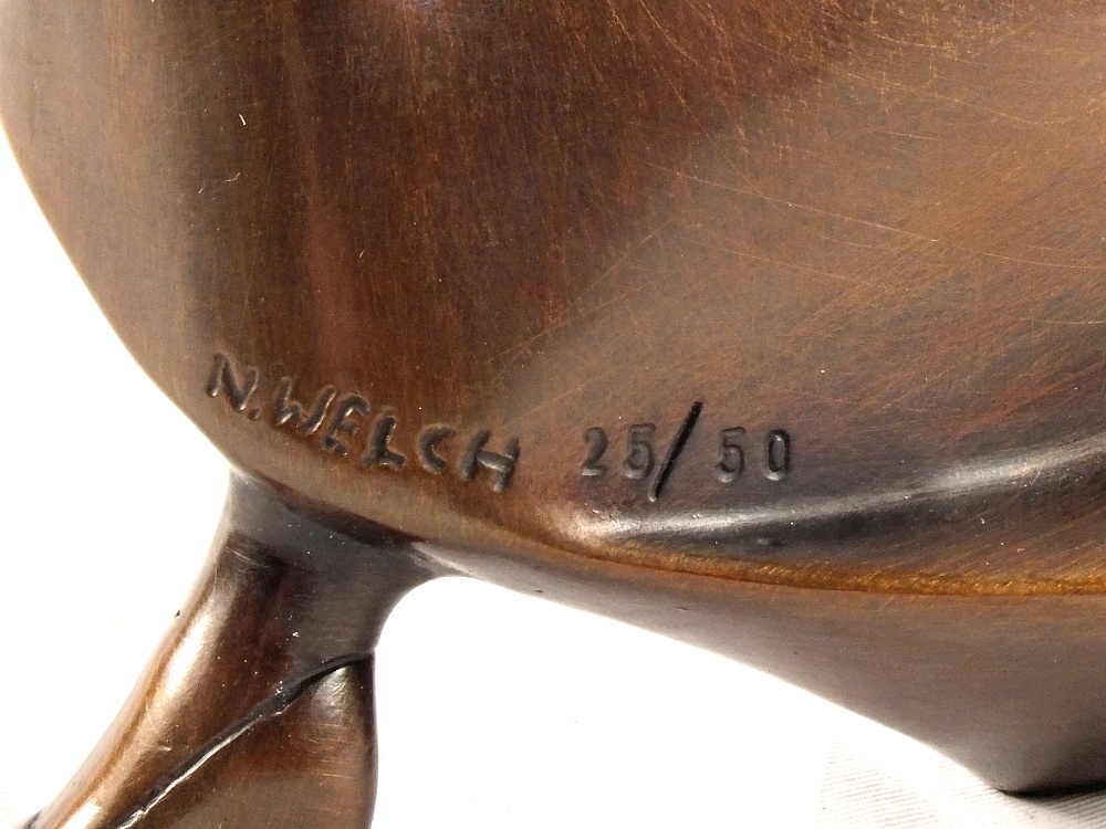 A limited edition Bronze sculpture of a flamenco dancer signed by the ...