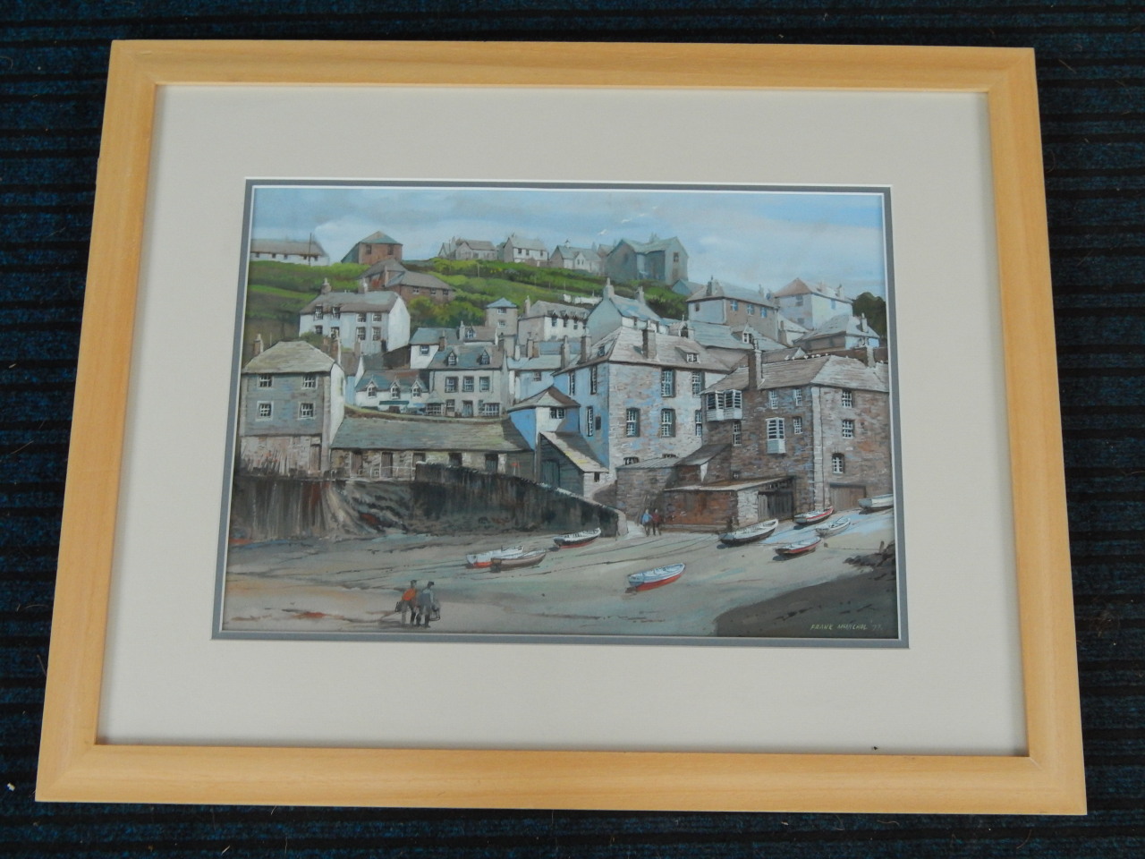 Frank McNichol (20thC). Fishing village, watercolour, signed and dated ...
