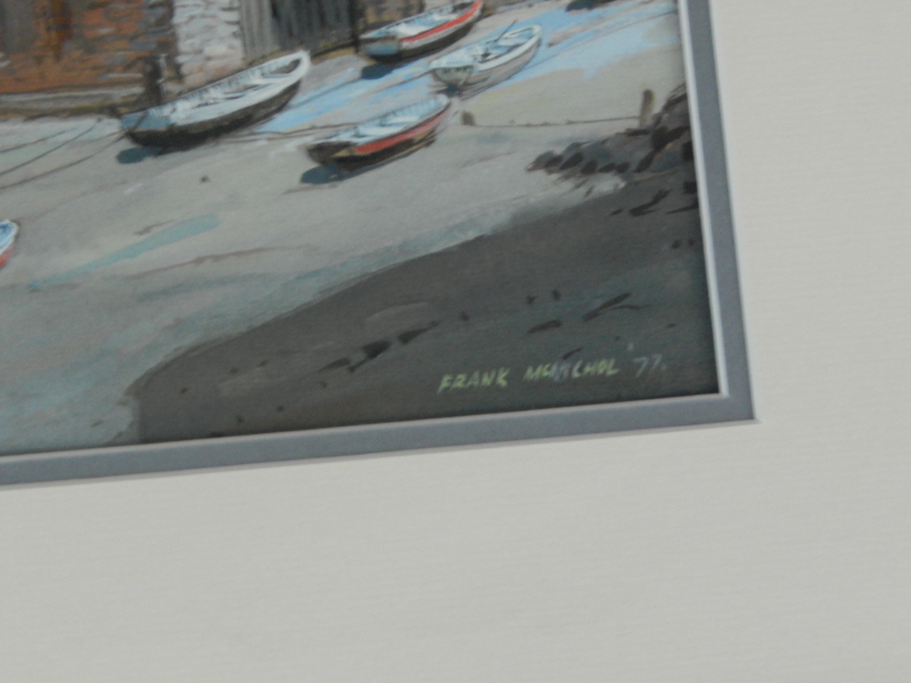 Frank McNichol (20thC). Fishing village, watercolour, signed and dated ...