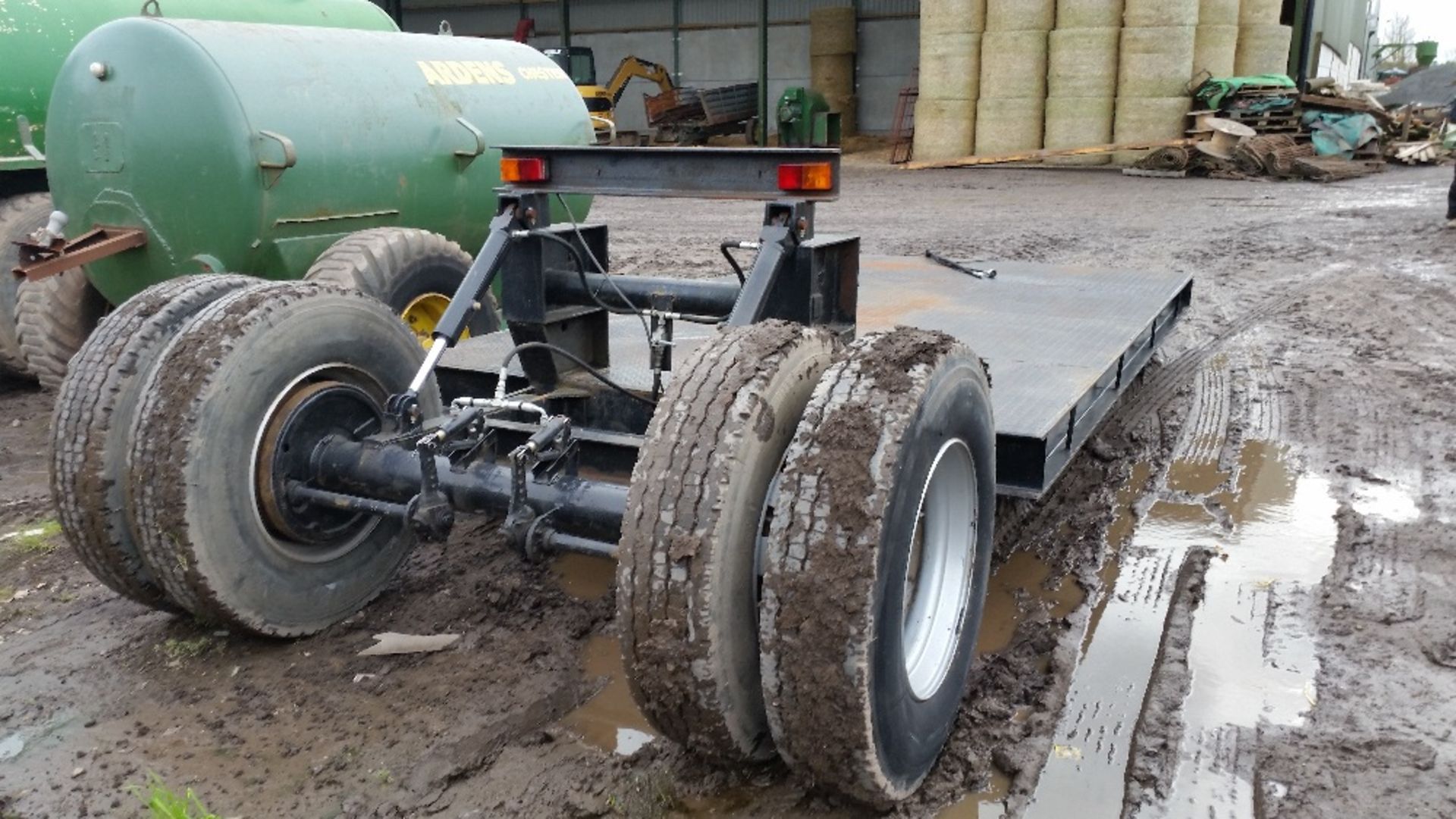 14' Single Axle Low Loader Plant Trailer - Inc. Drop Down Rear Axle ...