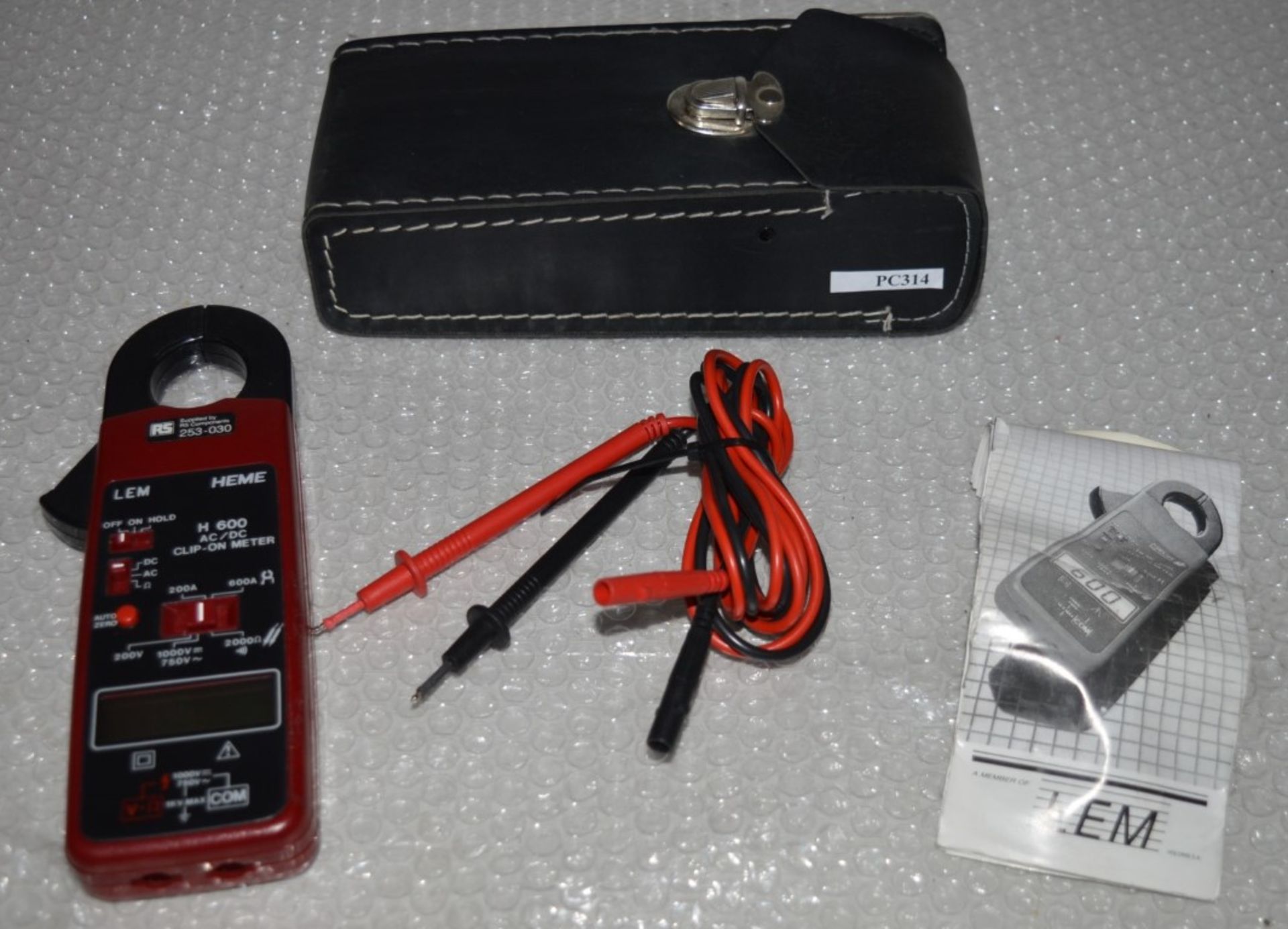 1 x LEM Heme H600 Clamp Meter - Includes Case, Test Cables and User ...