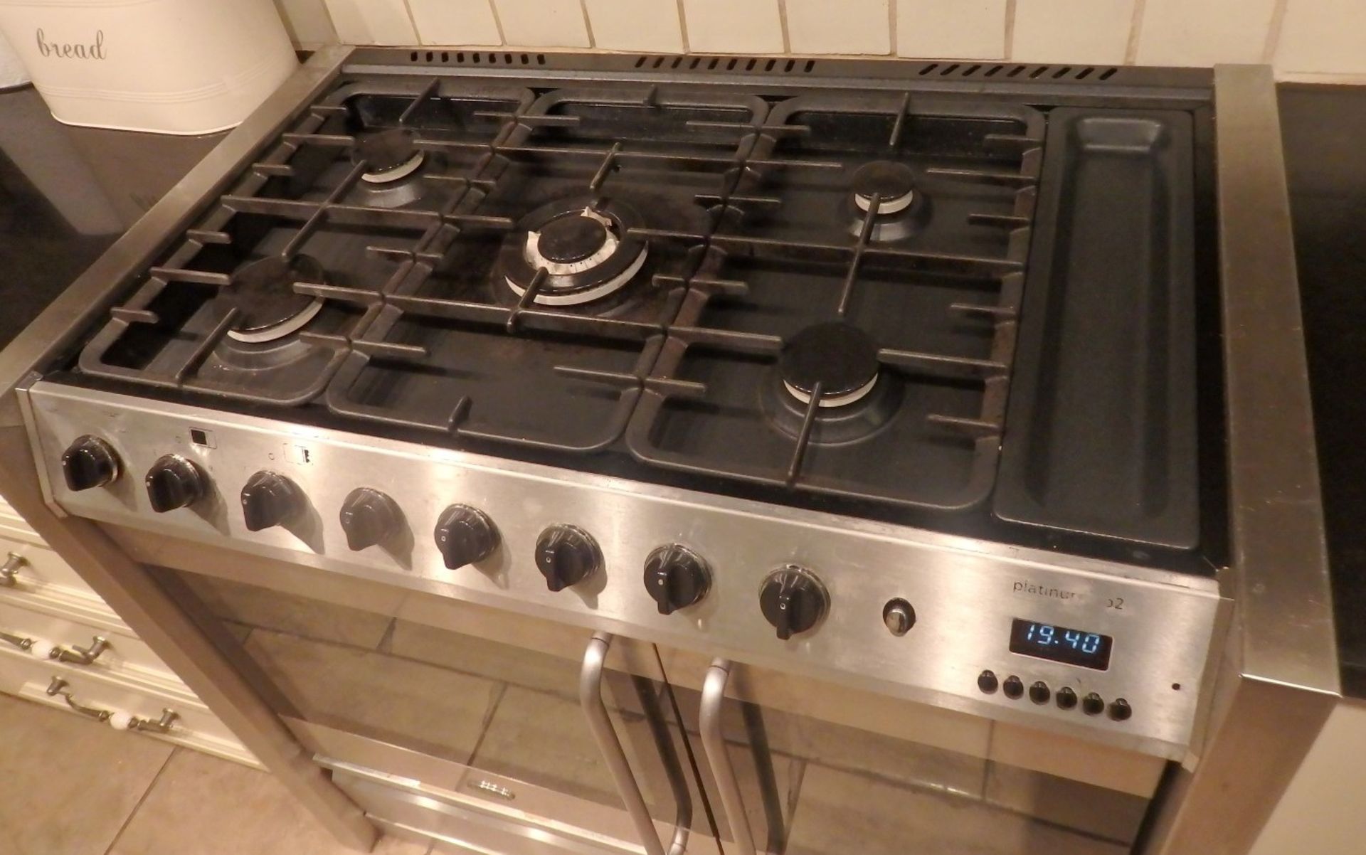 1 x Belling Platinum DB2 Range Cooker - Dual Fuel - 5 Ring Gas Burner ...