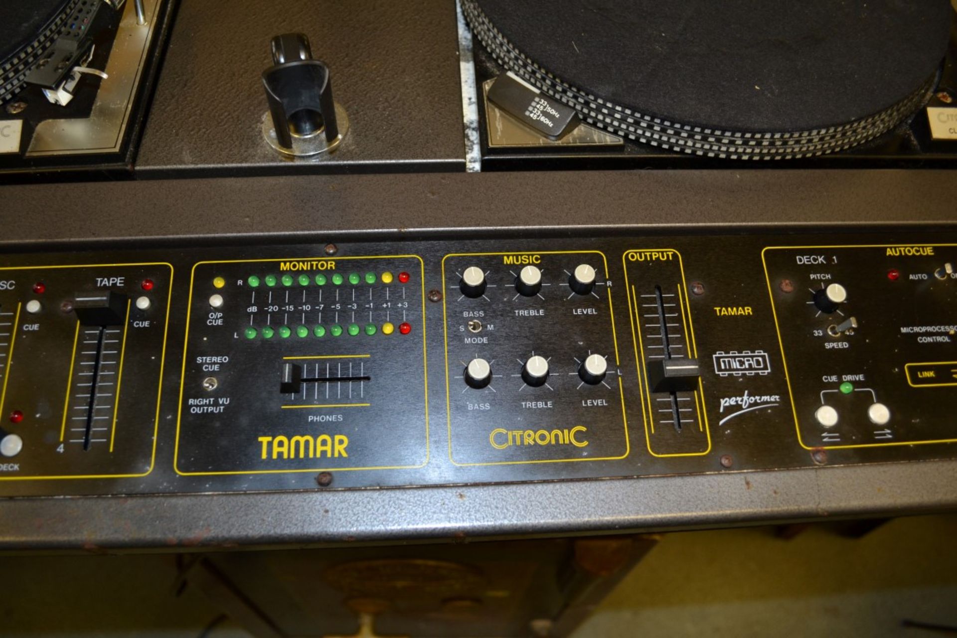 1 x Classic 1980's Citronic Tamar DJ Decks - Model: CL3000 - Pre-owned ...