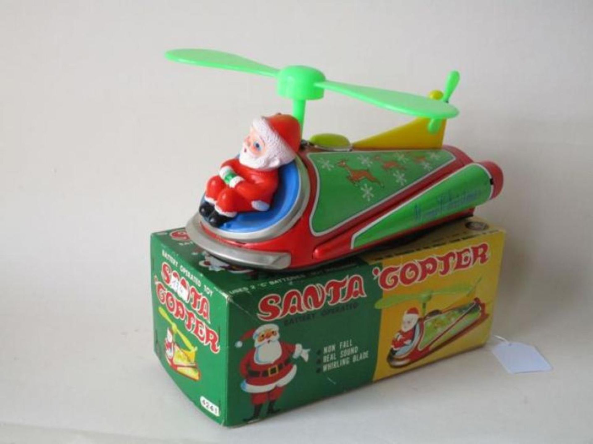Battery operated 'Santa 'copter' MODERN TOYS MASUDAYA in box