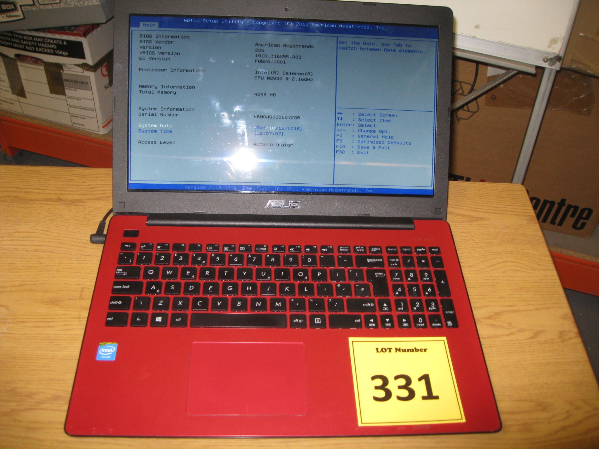 Asus F553M Laptop, Cel/2.16Ghz, 4Gb Ram/750Gb HDD, dvdrw, psu - Win 8 ...
