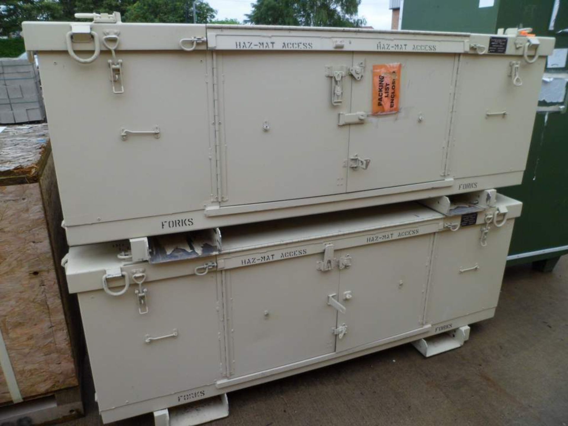 2x Collapsible storage container system- 205 x 120 x 78 NSN:8145-00-000 ...