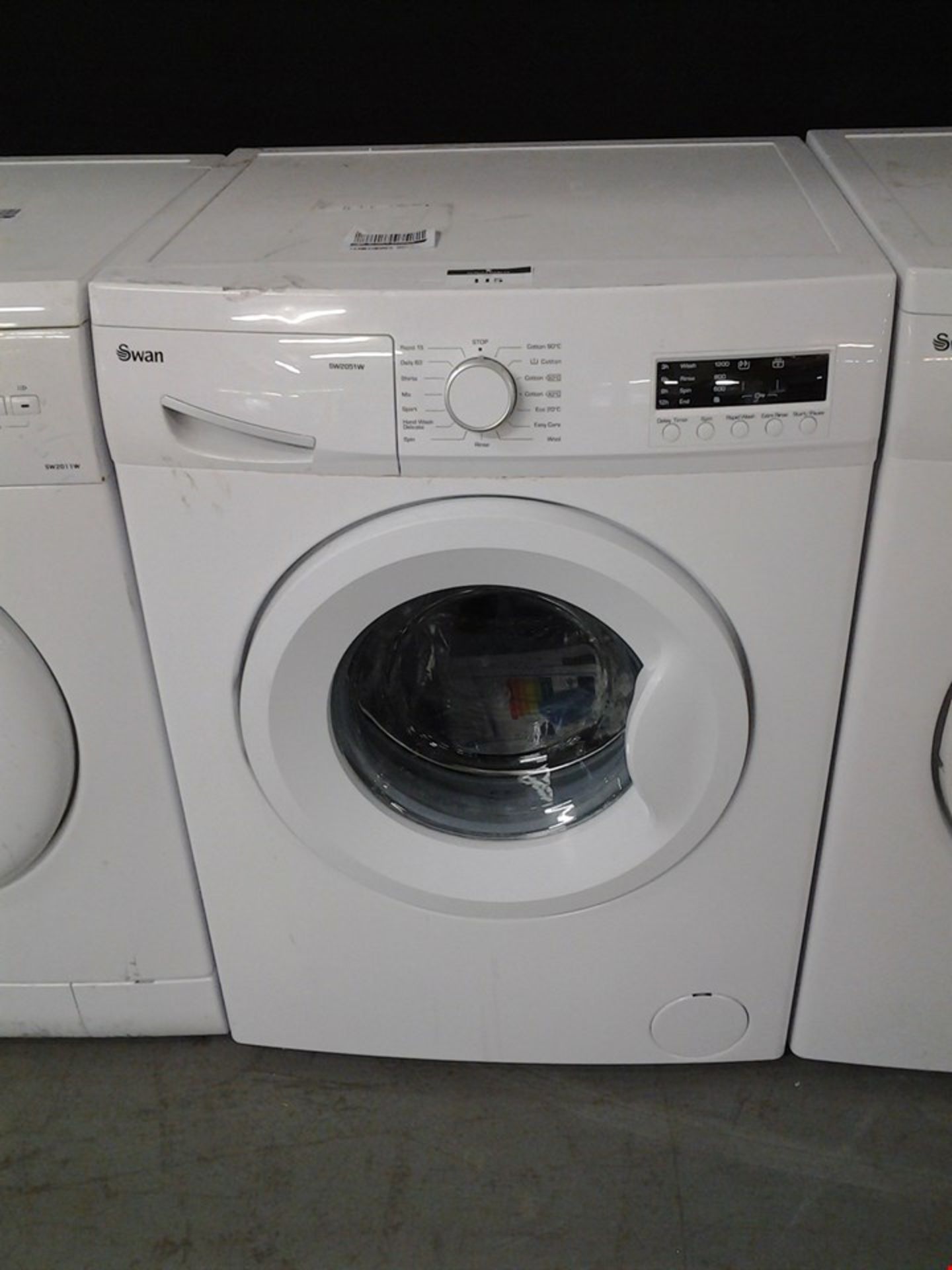 SWAN SW2051W WHITE 7KG 1200 SPIN WASHING MACHINE.