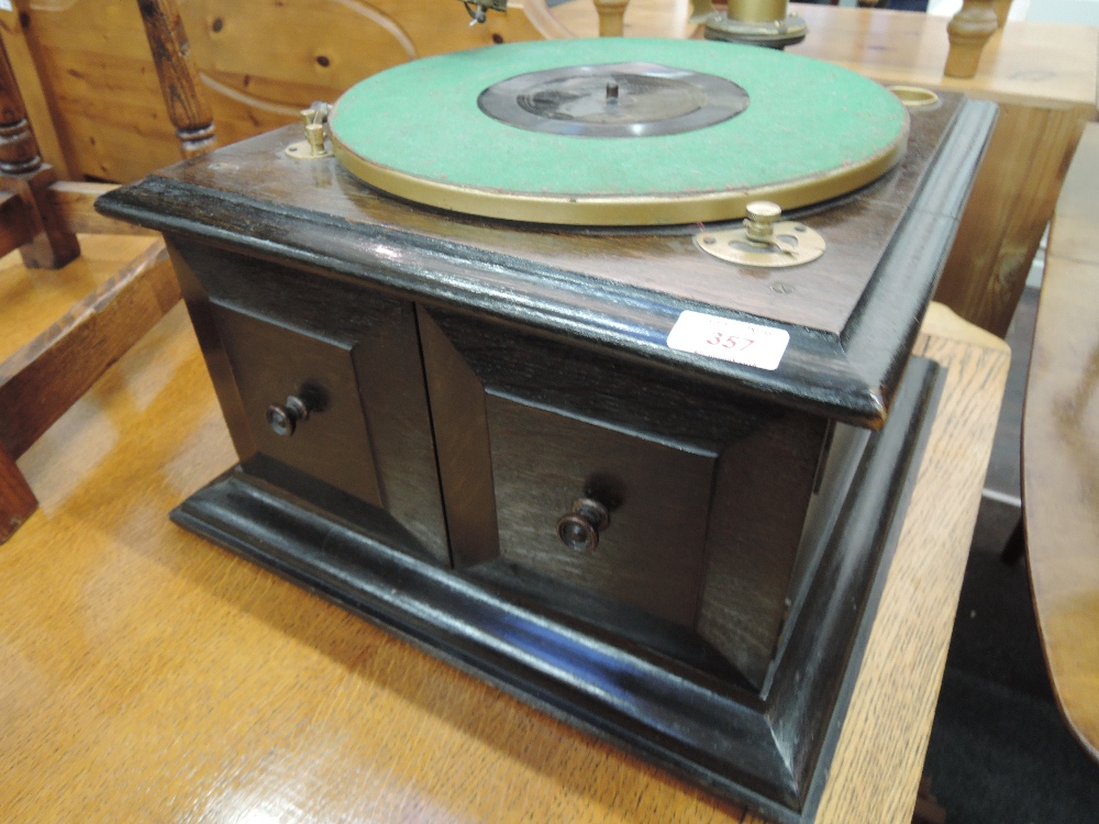 A vintage 'Cliftophone' gramophone, with built in soundbox (sold as ...