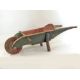 CHILD'S WHEELBARROW. An early 20th century metal bound wooden ...