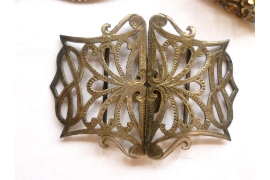 Four pairs of silver / white metal buckles, the earliest circa 1790 ...