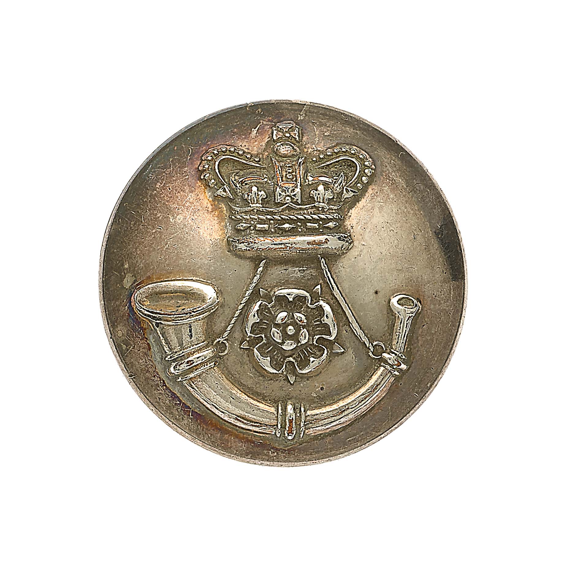 3rd West York Light Infantry Victorian Officer’s silvered closed-back ...