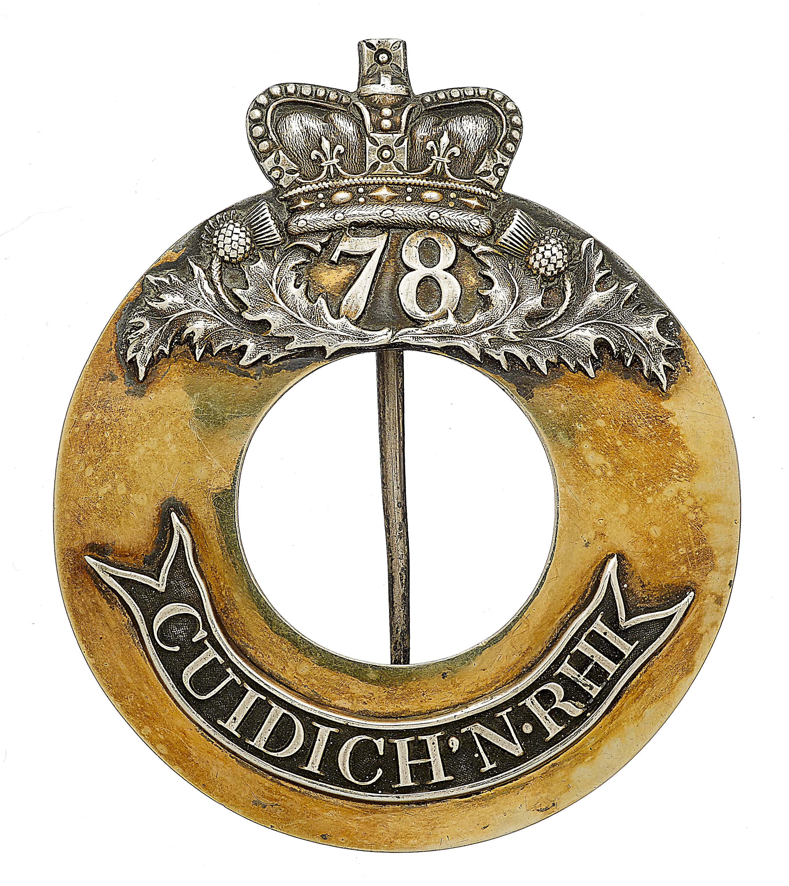 Badge. Scottish. 78th Highlanders (Ross-shire) Buffs Victorian Officer ...