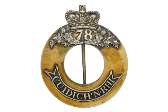 Badge. Scottish. 78th Highlanders (Ross-shire) Buffs Victorian Officer ...