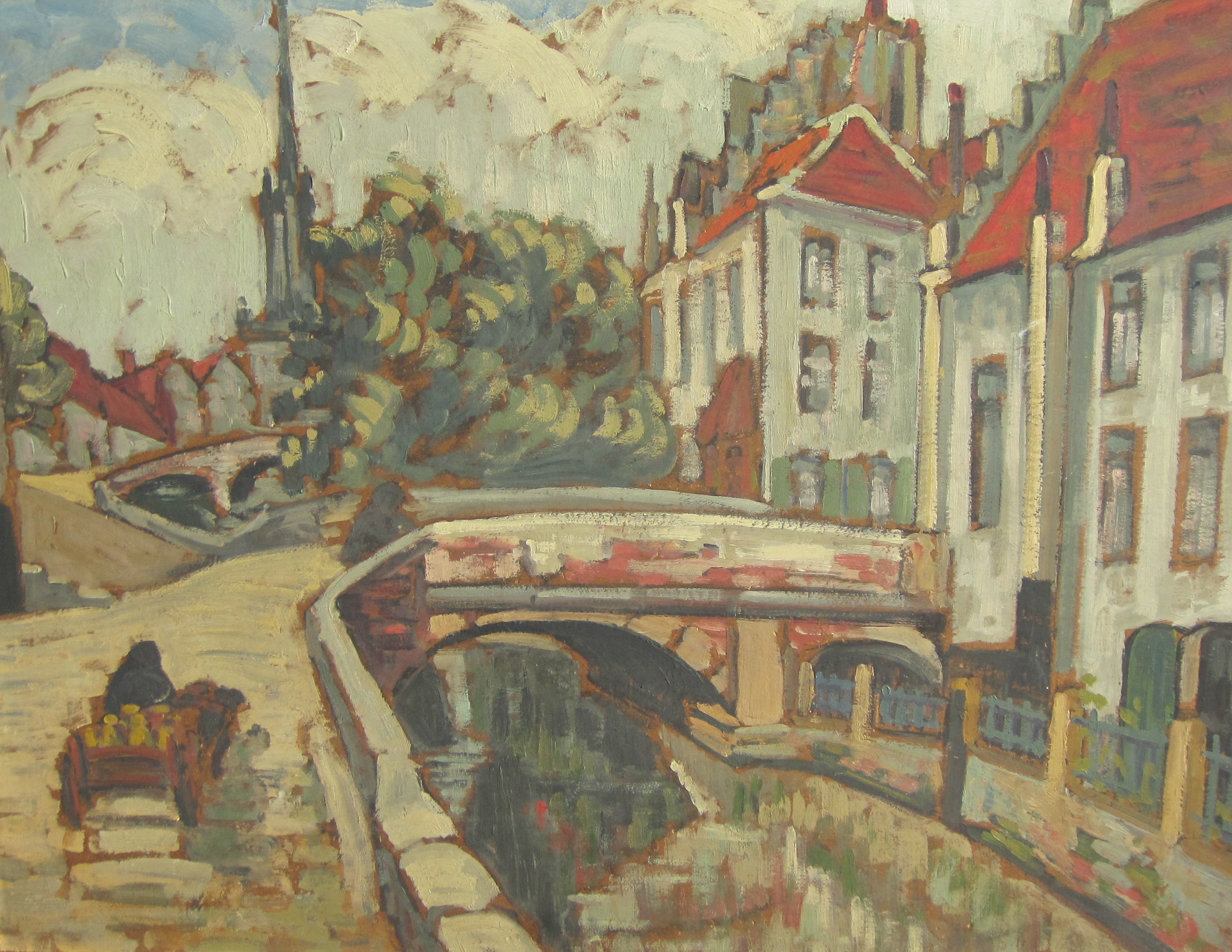 ROGER PARENT (1881-1963)By a Canal, Brugessigned 'Roger Parent' (lower ...