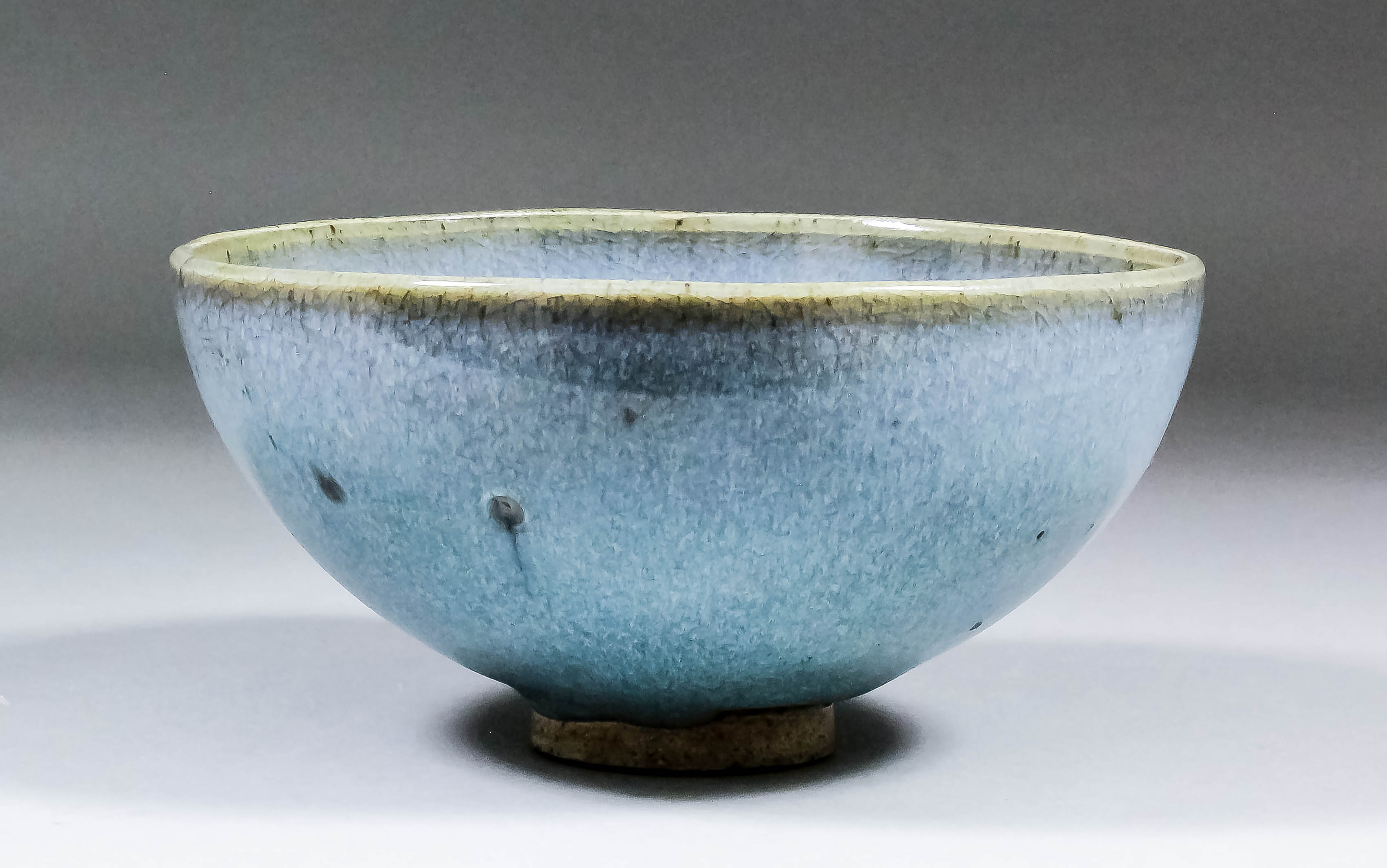 A Chinese Jun pottery blue and purple pebble splashed bowl in the "Song ...