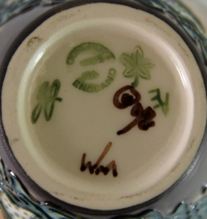 A Moorcroft pottery 'Islay' pattern vase by Rachel Bishop, dated 1992 ...