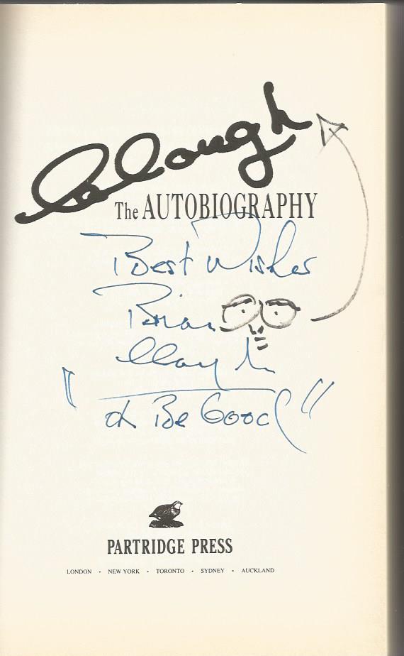 Brian Clough signed book. Hardback edition of Clough - The ...