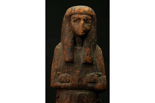 AN EGYPTIAN WOOD SHABTI New Kingdom, Ramesside Period, 19th Dynasty ...