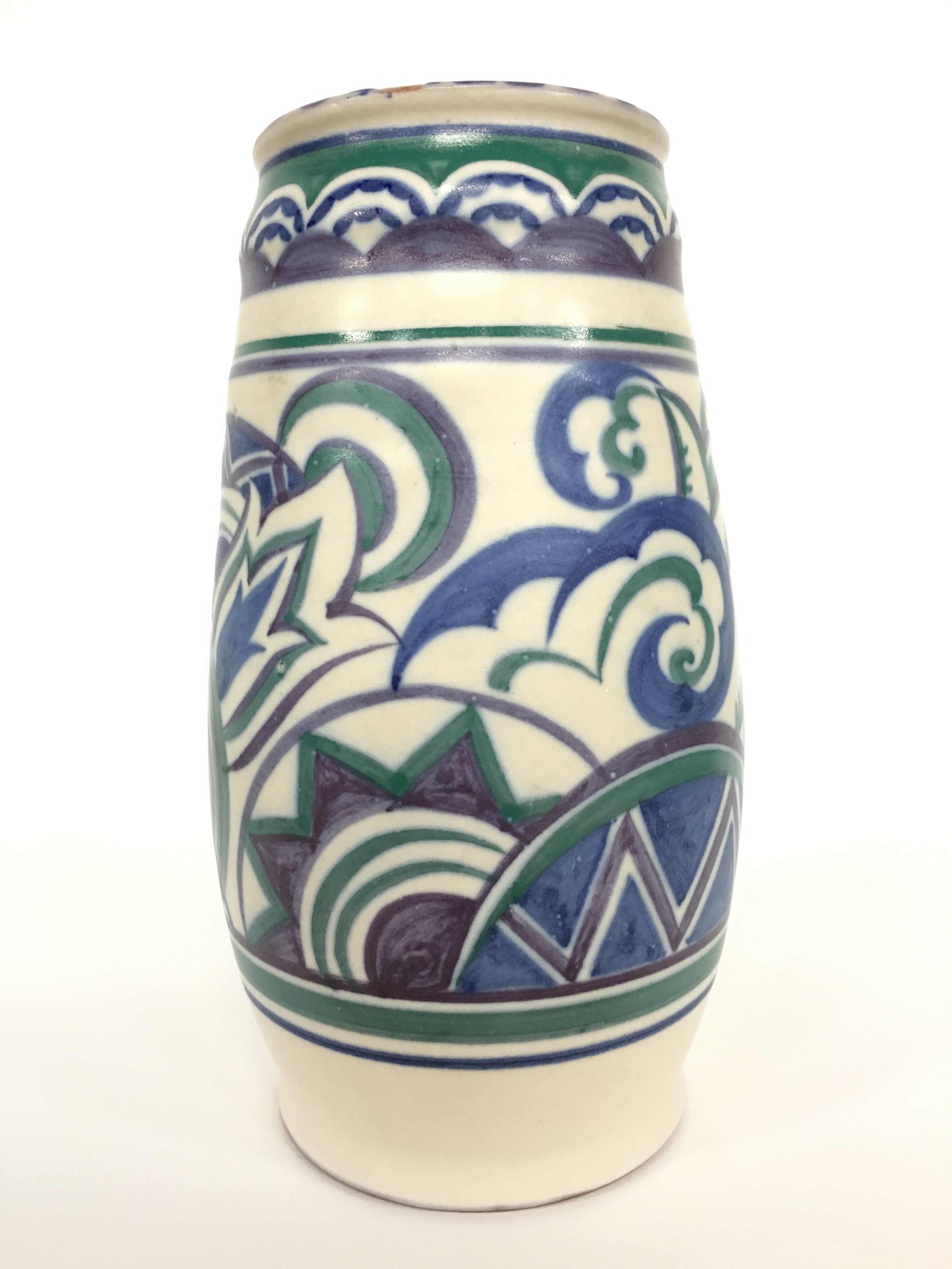 A Carter Stabler Adams red bodied Traditional vase, shape 723 ...