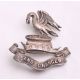 Fine 1914 Hallmarked Silver Liverpool Pals Cap Badge, being the coat of ...