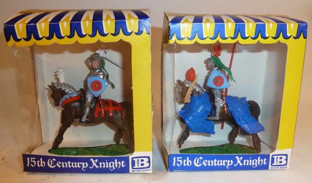 * Britains Swoppet Mounted Knights sets 1451 and 1452, in original ...