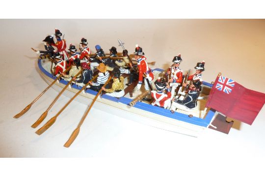 Alexander's Toy Soldiers Napoleonic Royal Navy Ship's Boat with Landing ...