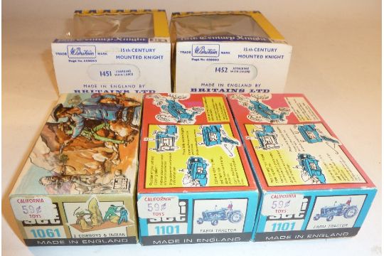 * Britains Swoppet Mounted Knights sets 1451 and 1452, in original ...