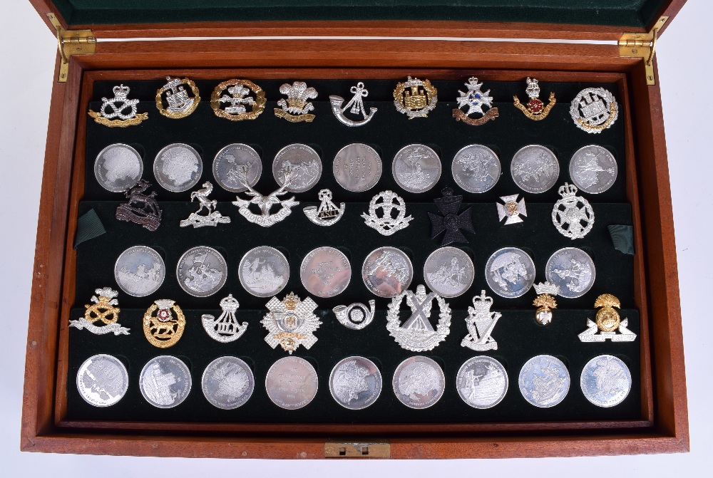 Limited Edition Birmingham Mint Great British Regiments Silver Medals ...