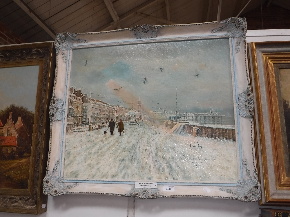 R STANDISH SWEENEY: 'Wintry Day, Weymouth', oil on canvas, signed and ...