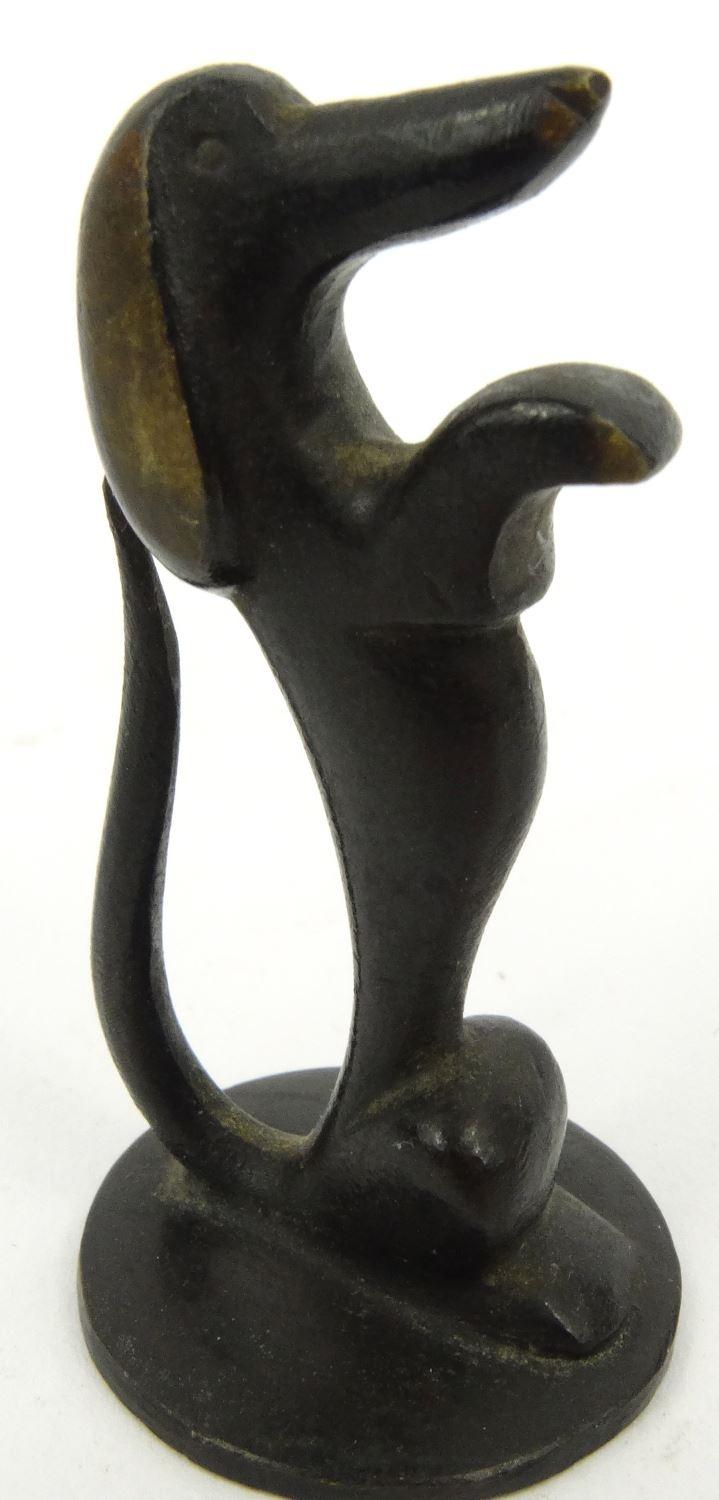 Richard Rohac Hagenauer style Austrian bronze model of a begging dog ...