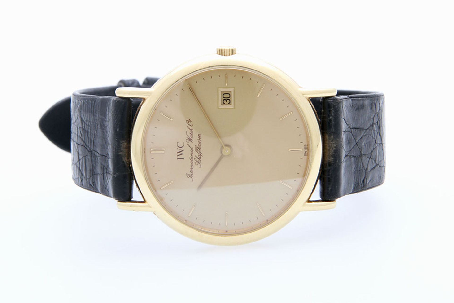 IWC Herrenuhr "Portofino". GG 18K. Ref.: 3331. Quarz-Werk, Cal. 2210 ...