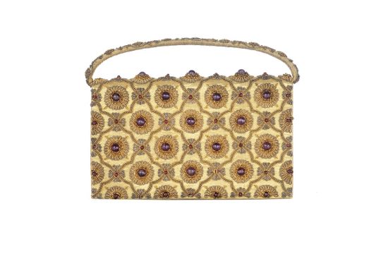 An early 20th century gem-set evening handbag attributed to Van Cleef ...