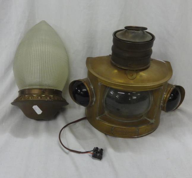 Ships Lamp by Simpson Lawrence of Glasgow & Porch Light (2)