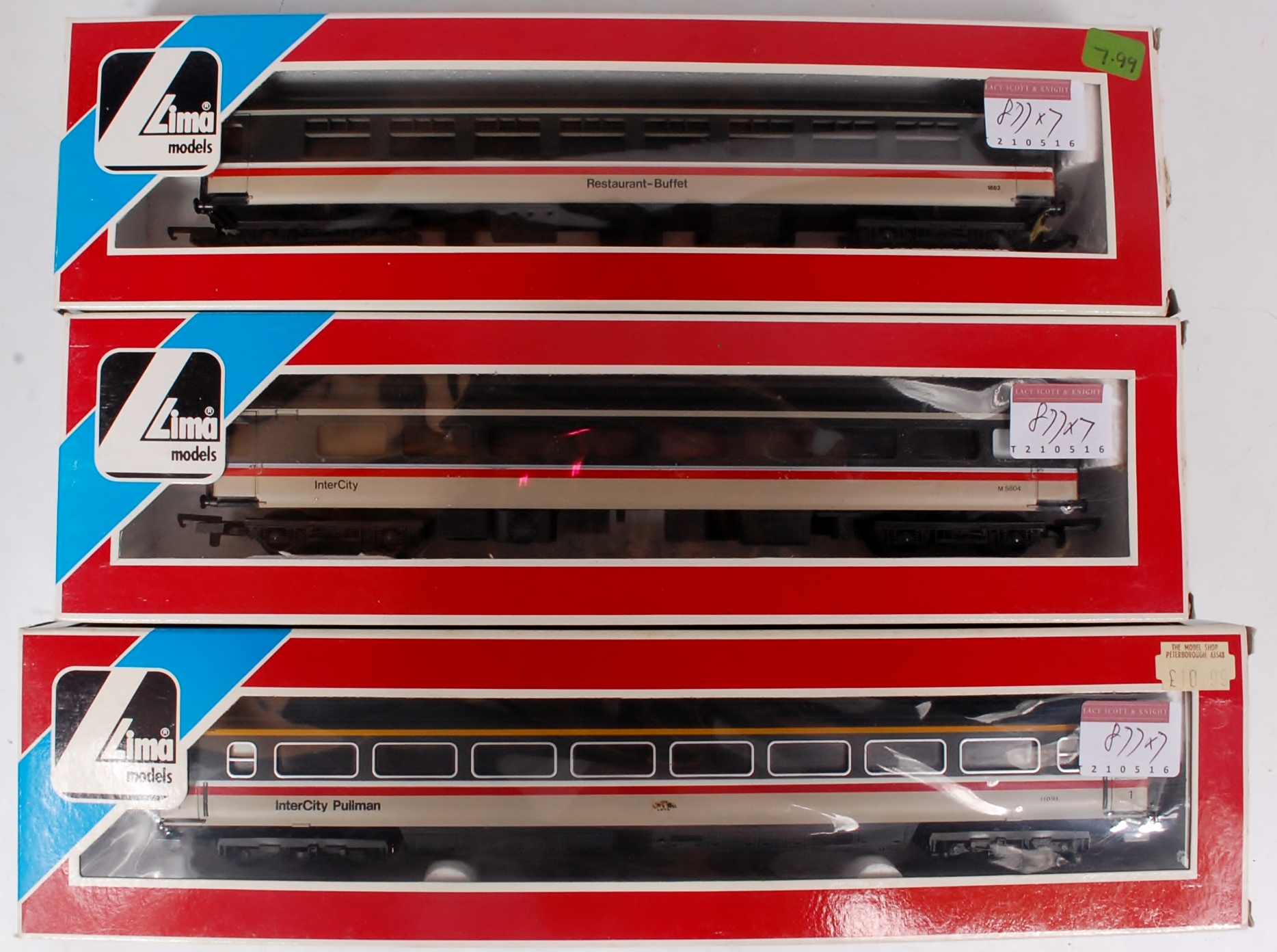7 Lima Mk2 and Mk3 coaches all in Executive livery including sleeper ...