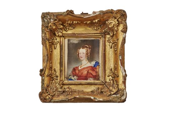 SAMUEL LOVER (IRISH, 1797-1868) PORTRAIT MINIATURE OF MRS YATES ...