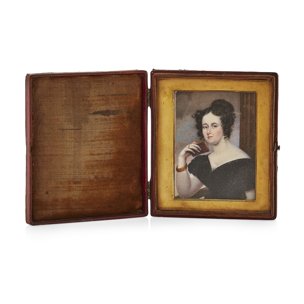 SAMUEL LOVER (IRISH, 1797-1868) PORTRAIT MINIATURE OF MRS YATES ...