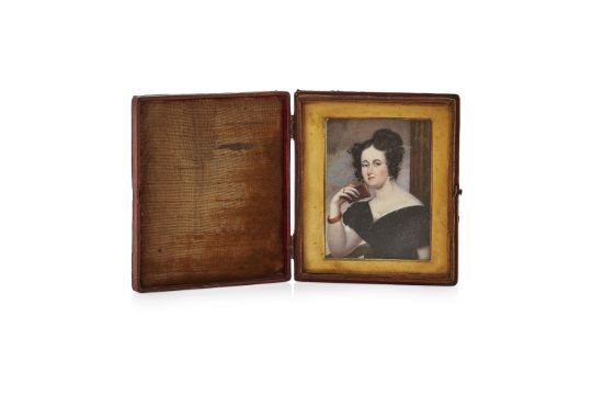 SAMUEL LOVER (IRISH, 1797-1868) PORTRAIT MINIATURE OF MRS YATES ...