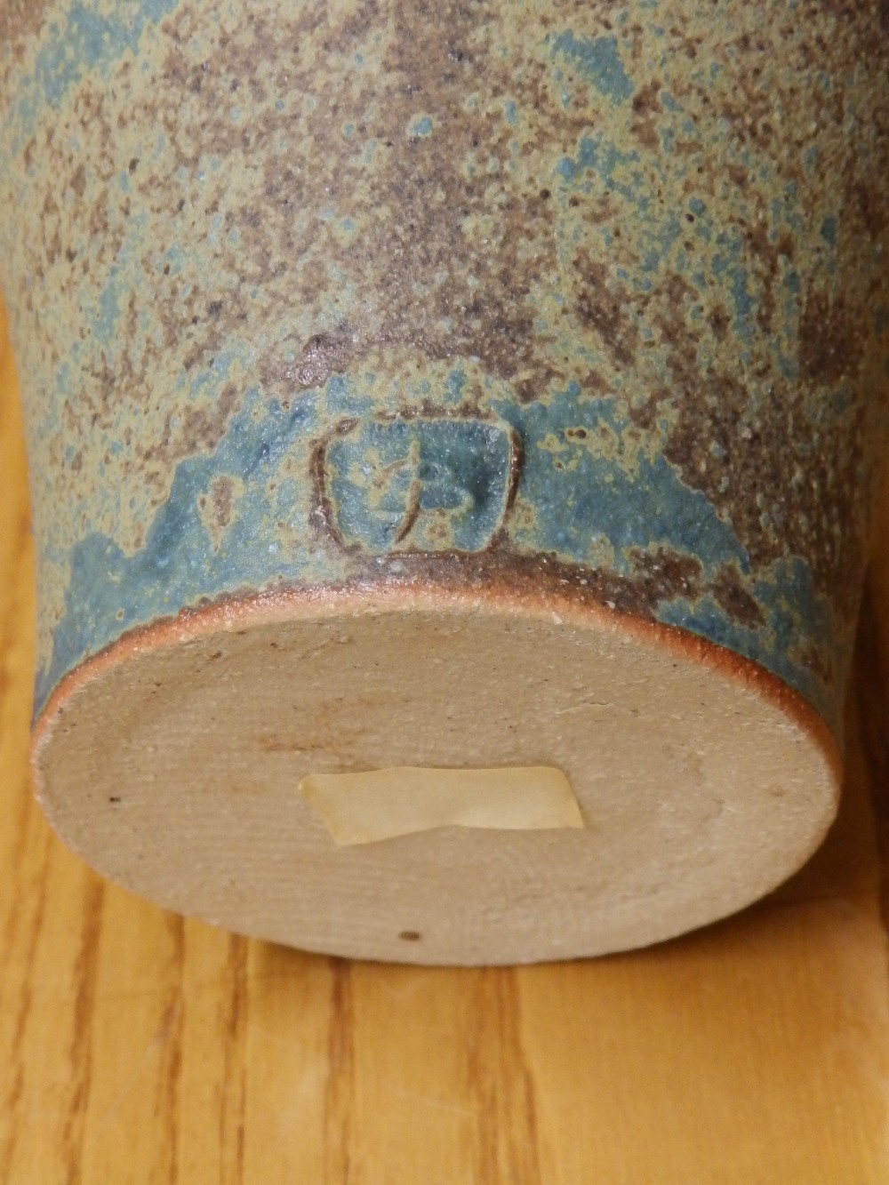 Two studio pottery jugs – 'SB' & 'JB?'