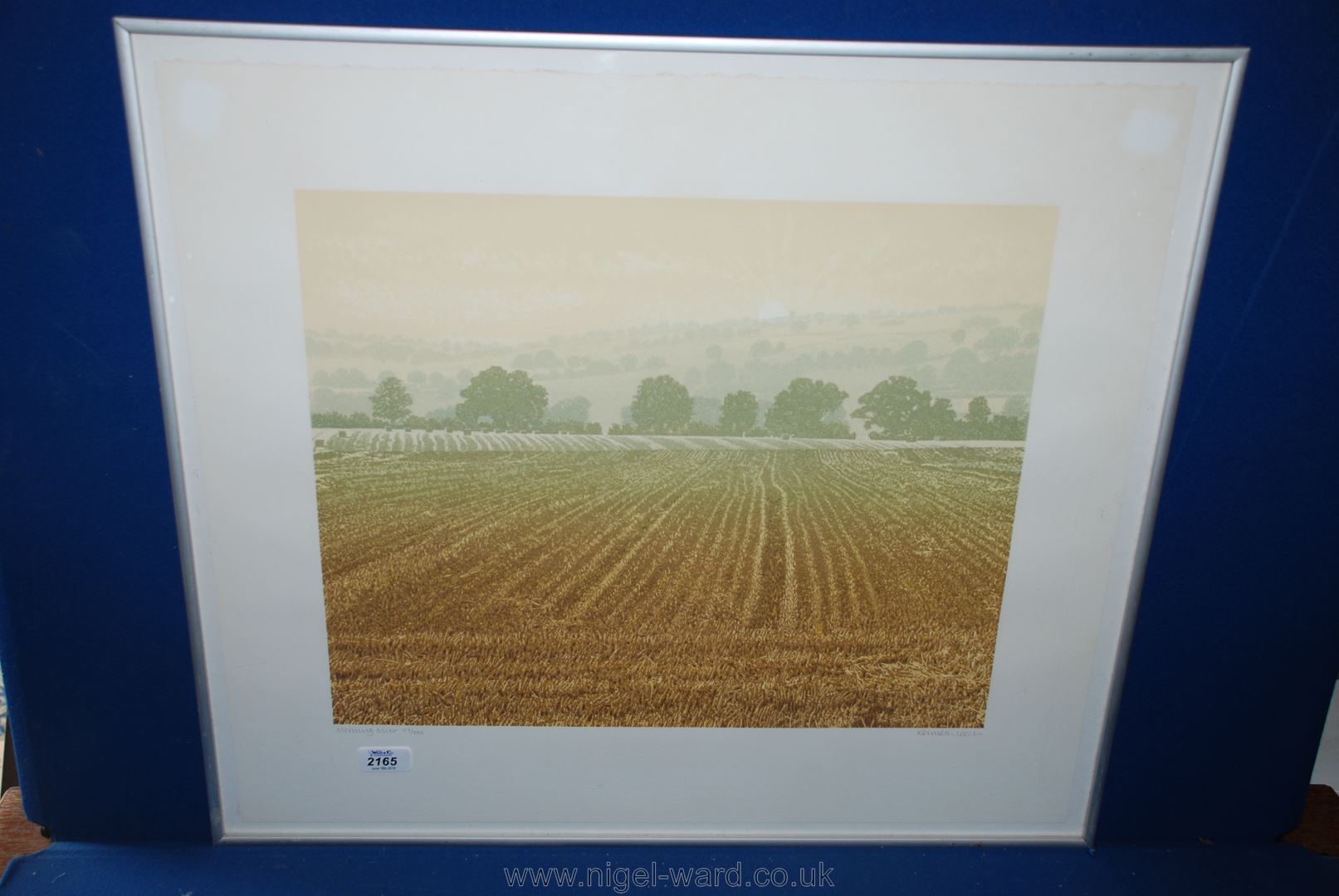 Kenneth Leech, an artist's Screen Print 'Morning Mist', signed and ...