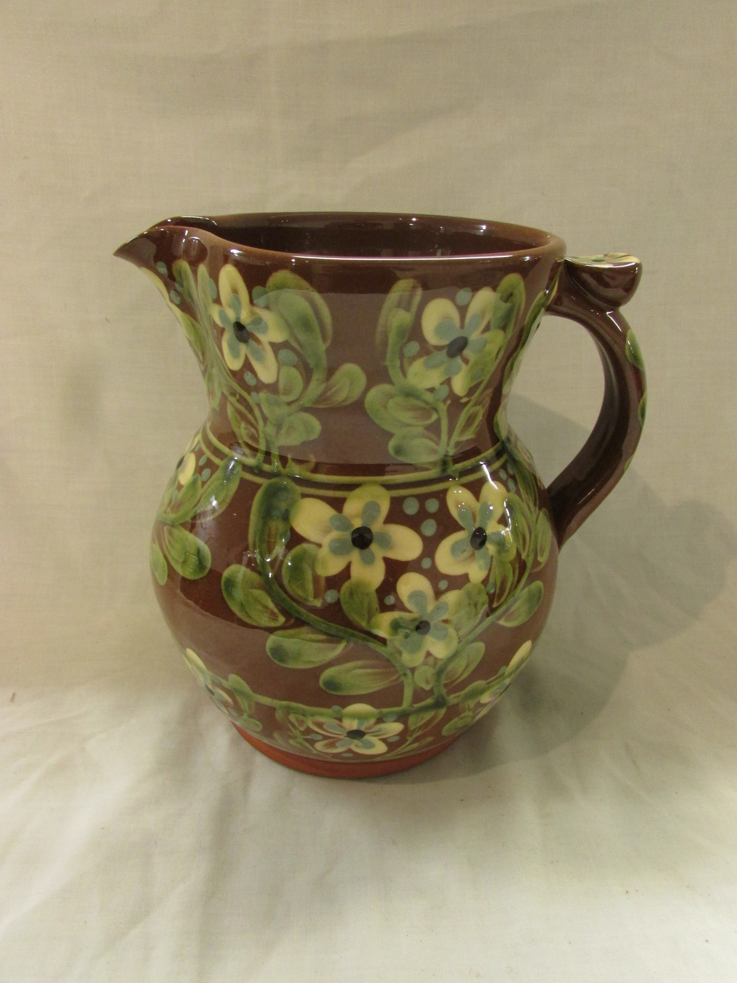 Slipware jug by Peter Dick (1936-2012) Coxwold Pottery, Yorkshire ...
