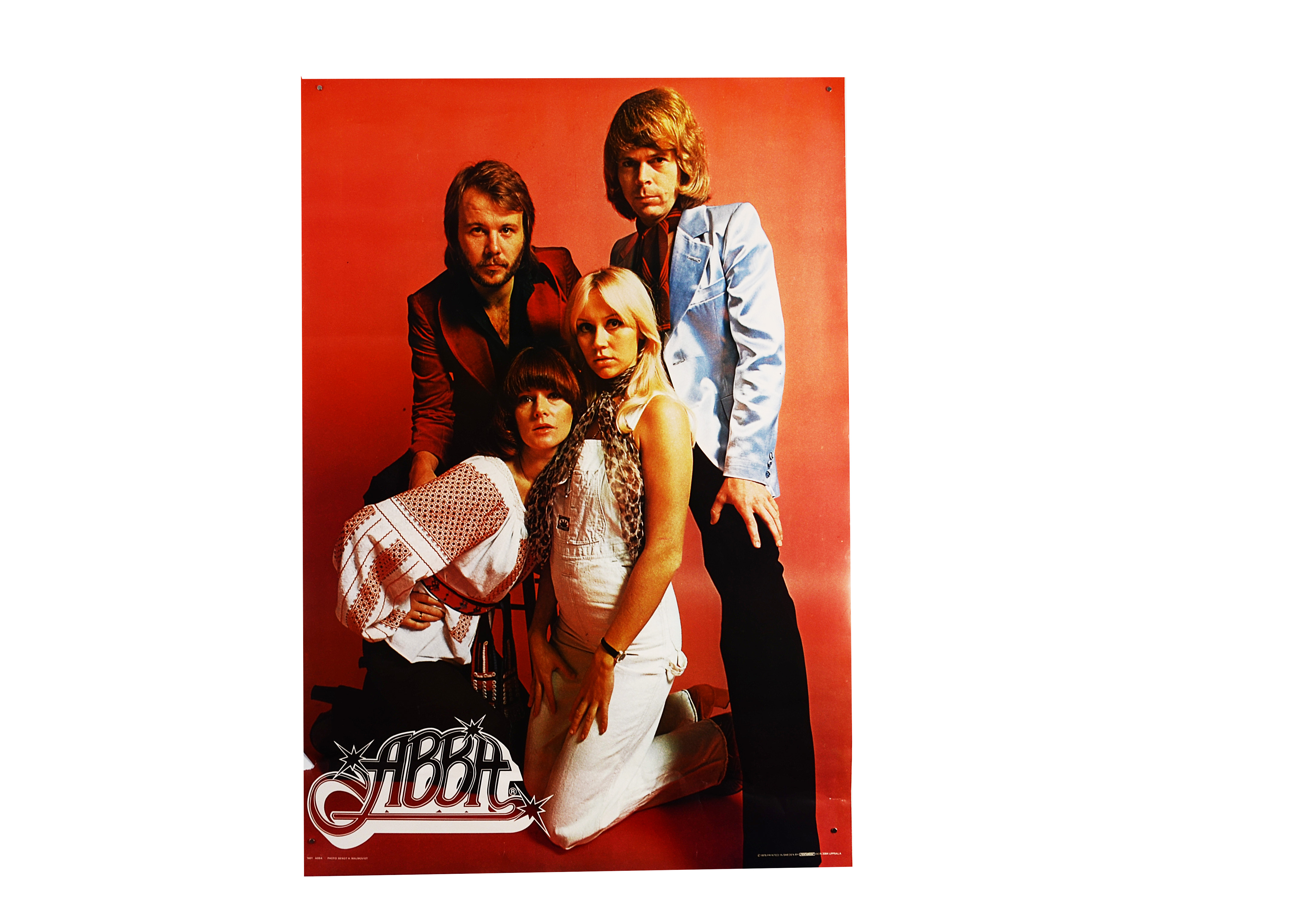 Abba, eight poster from the 1970's printed by' Scandecor' Sweden, all ...