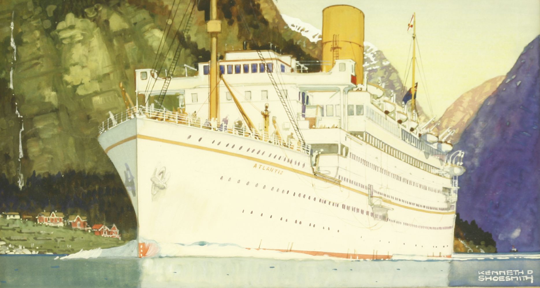Kenneth Denton Shoesmith (1890-1939)ROYAL MAIL 'ATLANTIS CRUISES' OCEAN ...